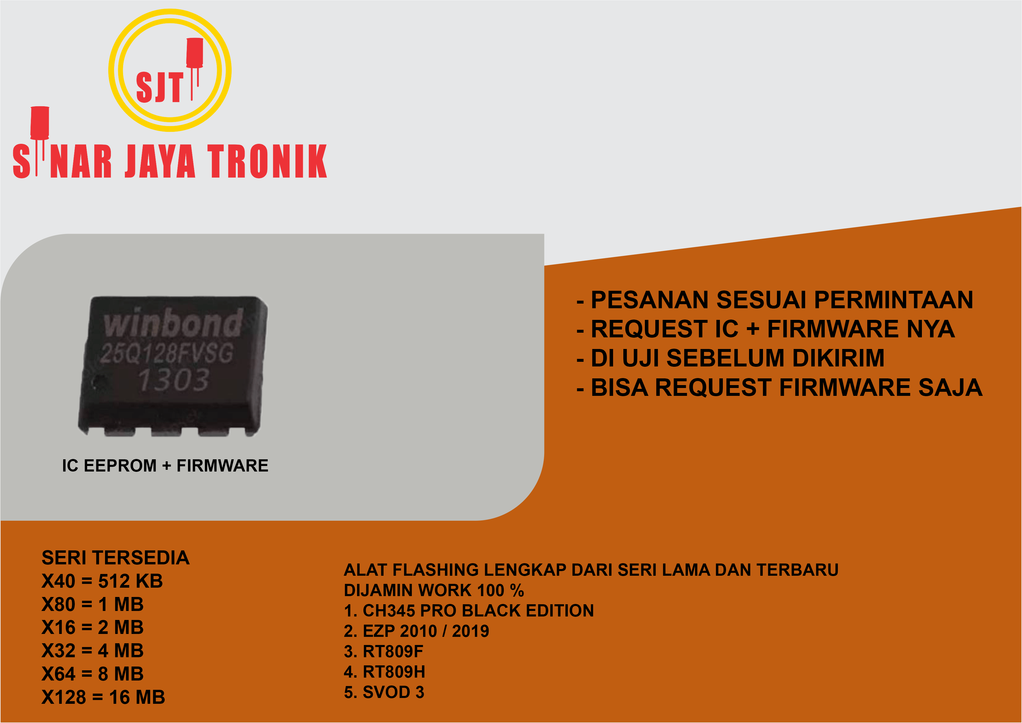 IC EEPROM + FIRMWARE | SINAR JAYA TRONIK